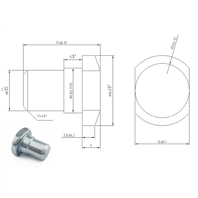 Plain Half Hollow Shoulder Rivet Flat Head Semi Tubular Step Rivet ... Plain Half Hollow Shoulder Rivet Flat Head Semi Tubular Step Rivet ...